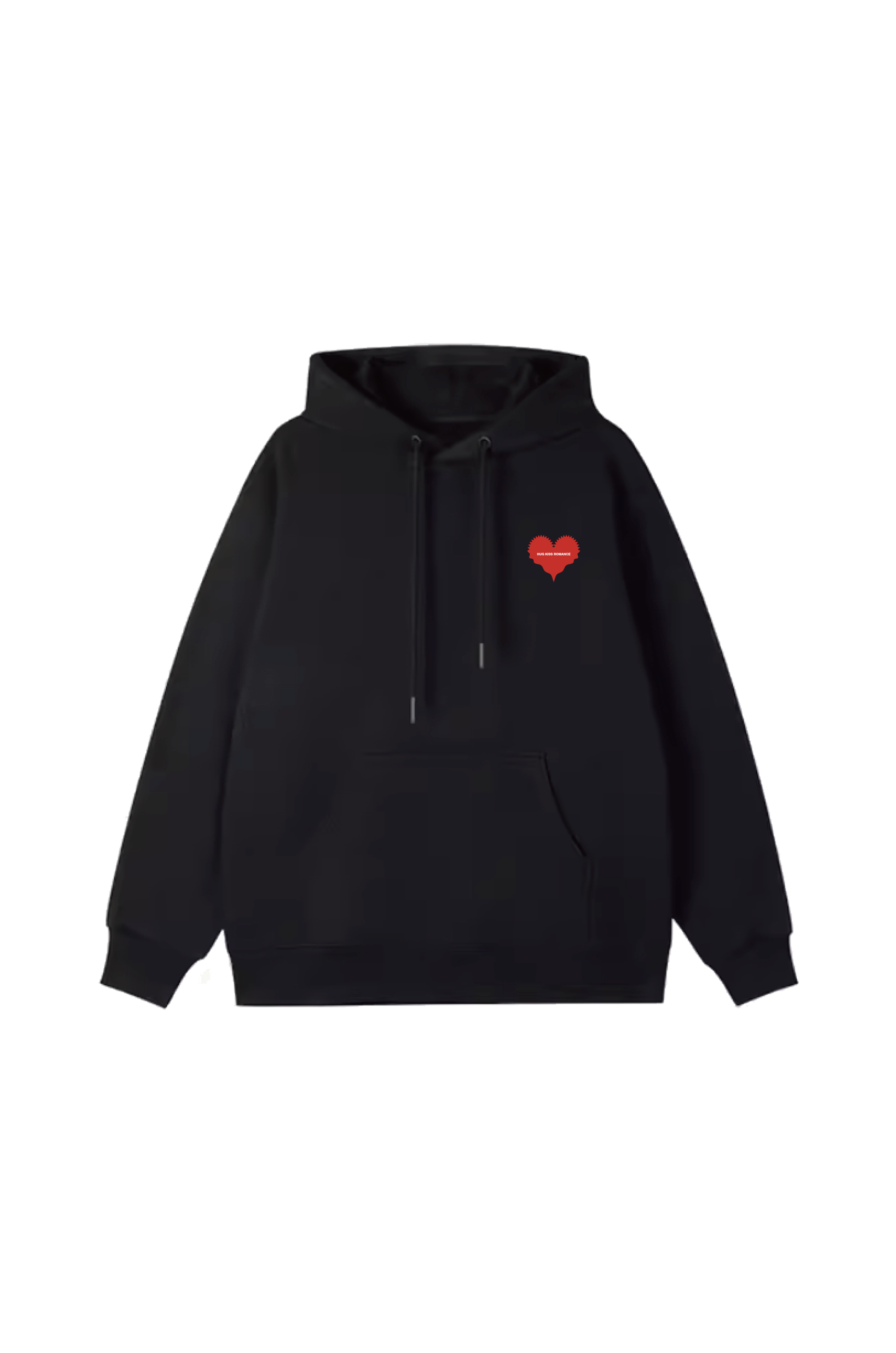 PRE ORDER /HUG KISS ROMANCE 'Heart' Hoodie BK – U:UME