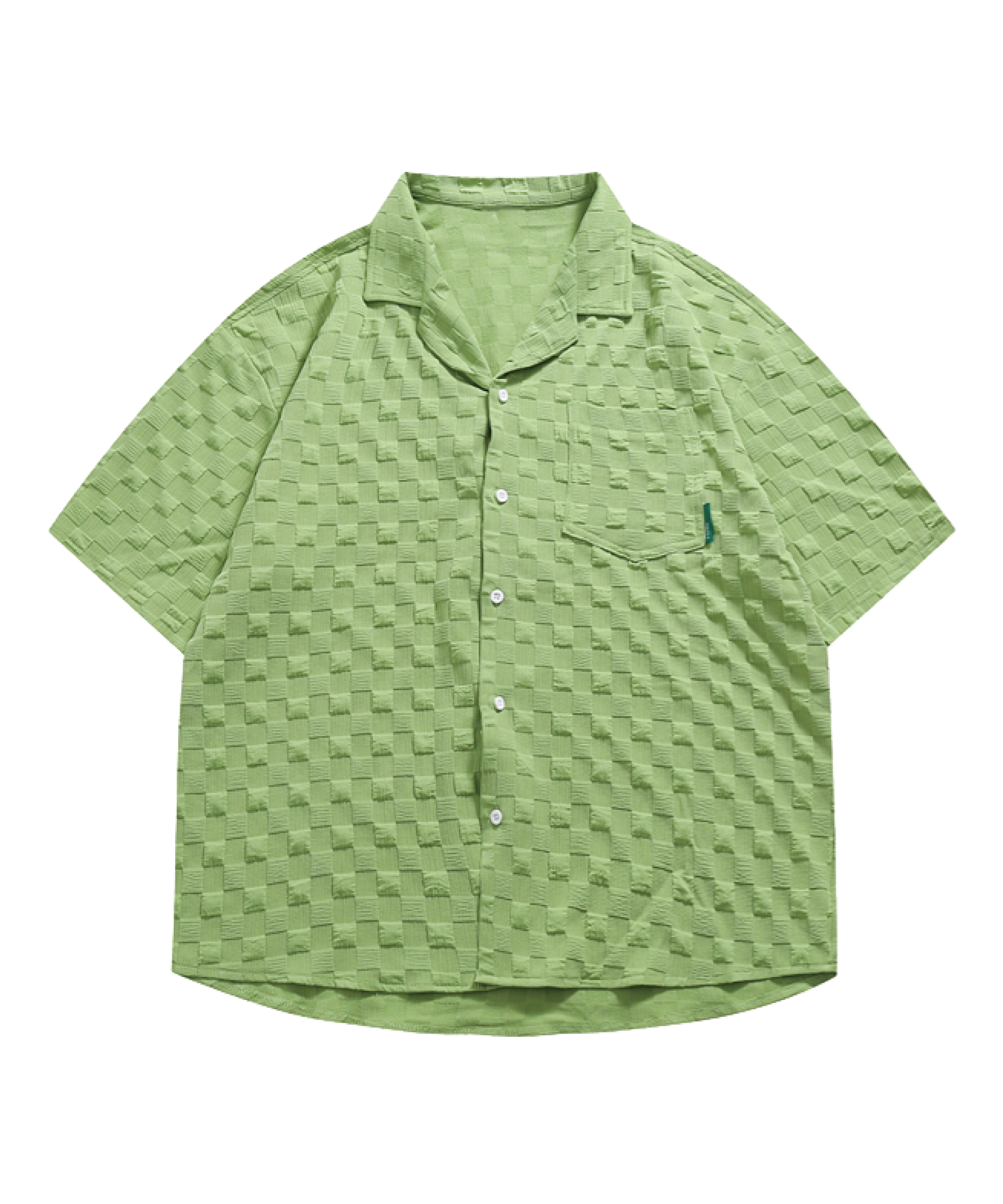 Waffle Check Emboss Shirt – U:UME
