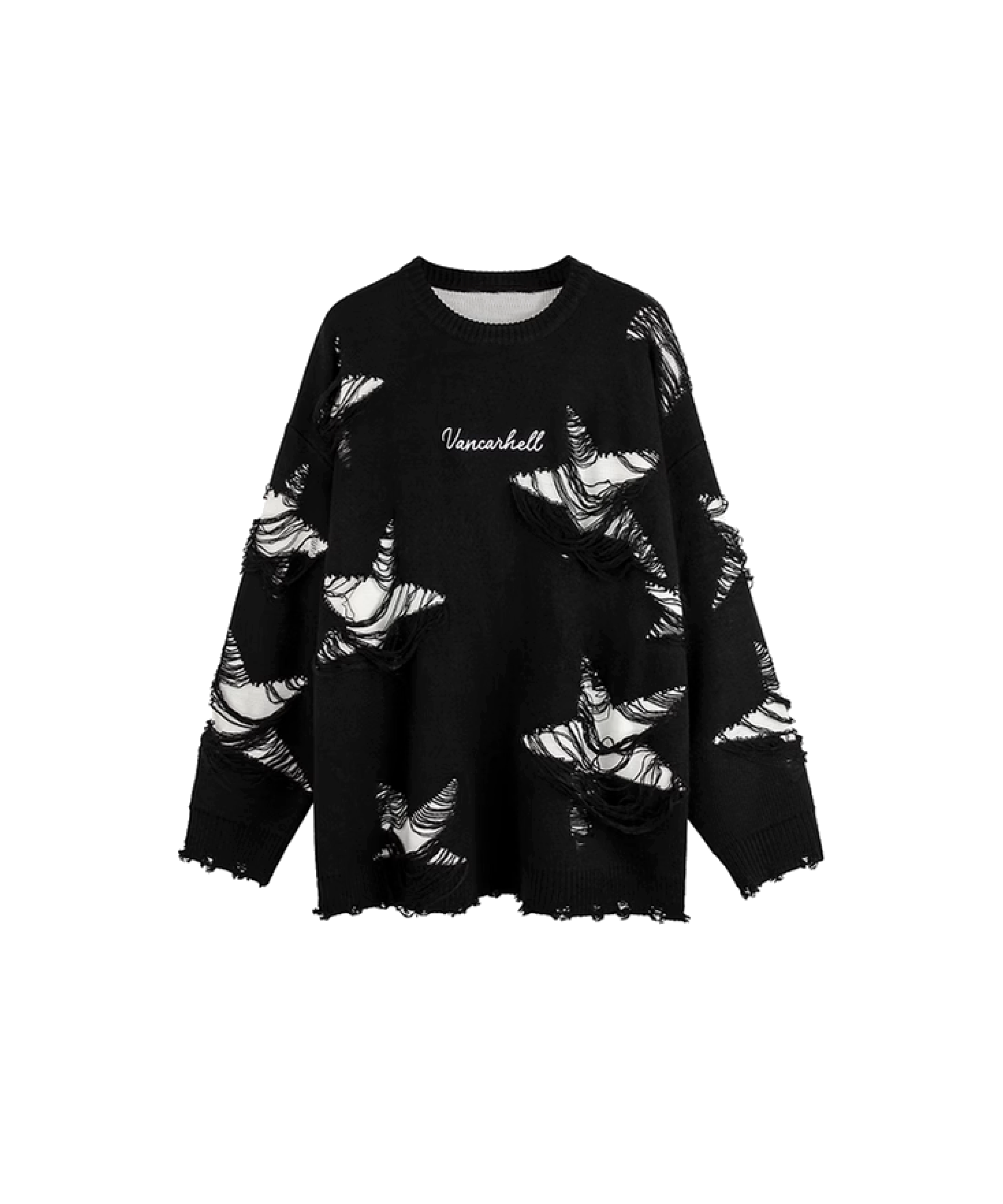 Star Fringe Broken Sweater – U:UME