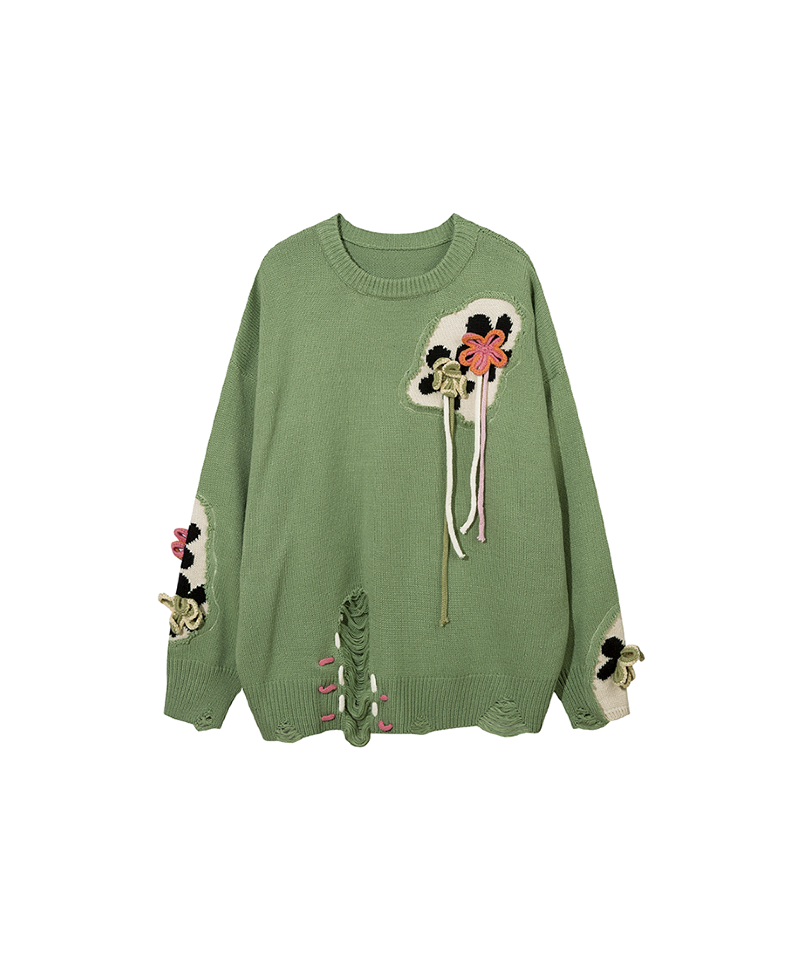 Unique Applique Design Sweater – U:UME