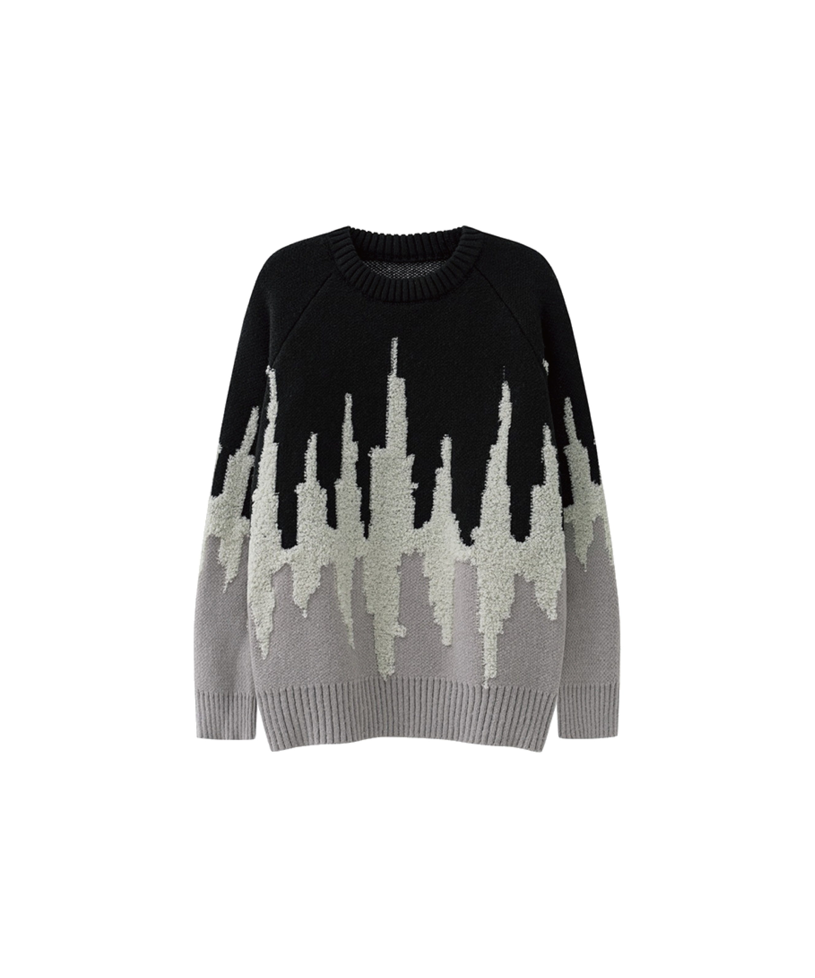 Round Collar Rib Style Sweater – U:UME