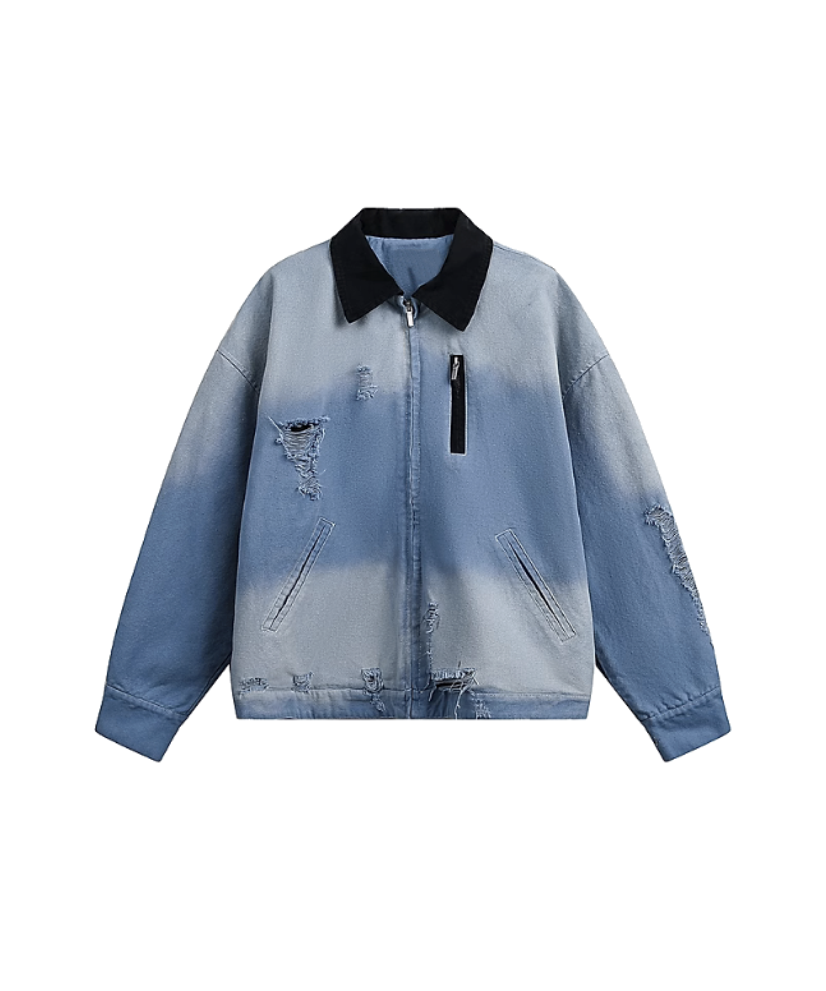 Gradient Blue Broken Jacket – U:UME