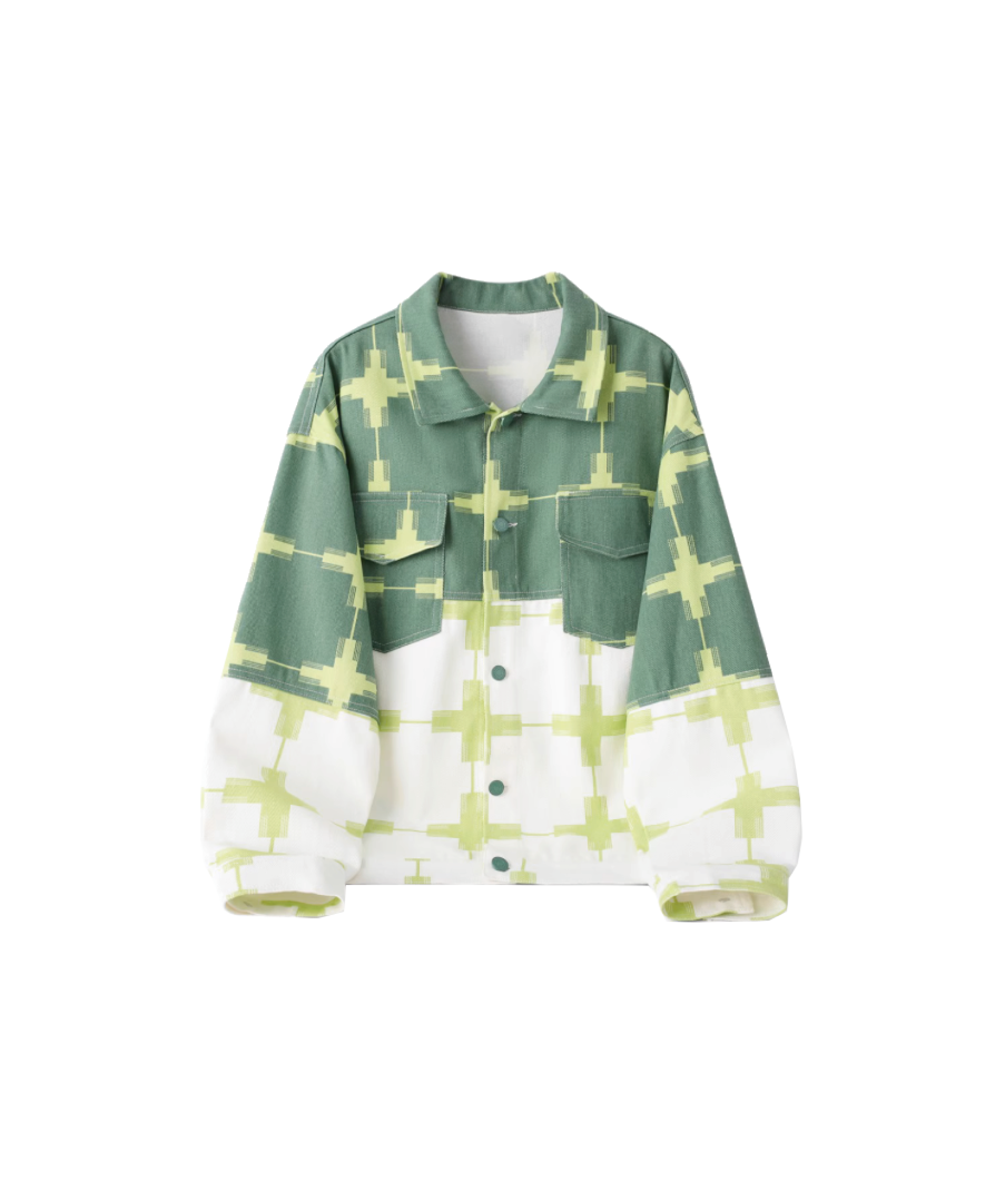 Cross Pattern Denim Jacket – U:UME