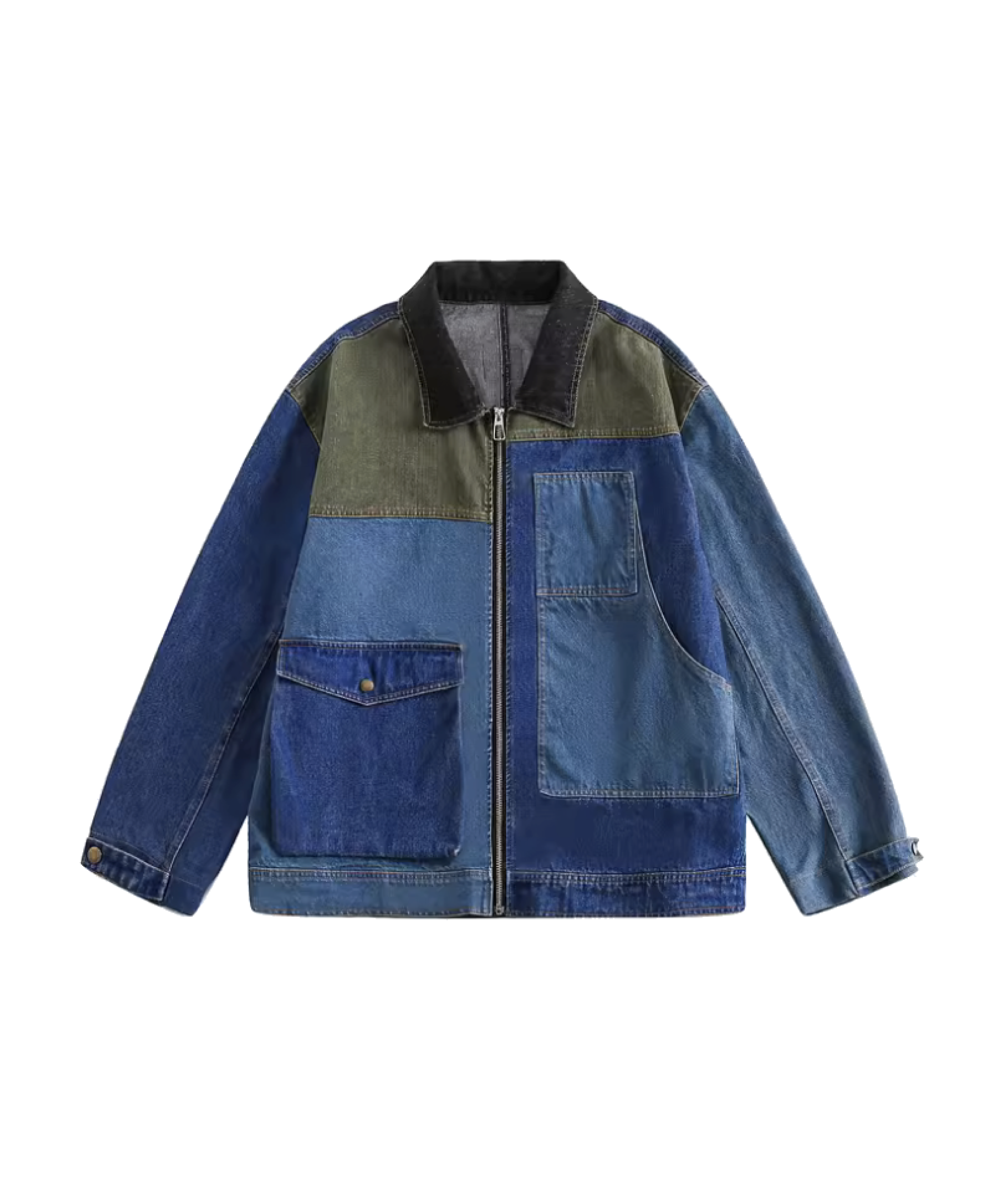 Pocketed Denim Zip Jacket – U:UME
