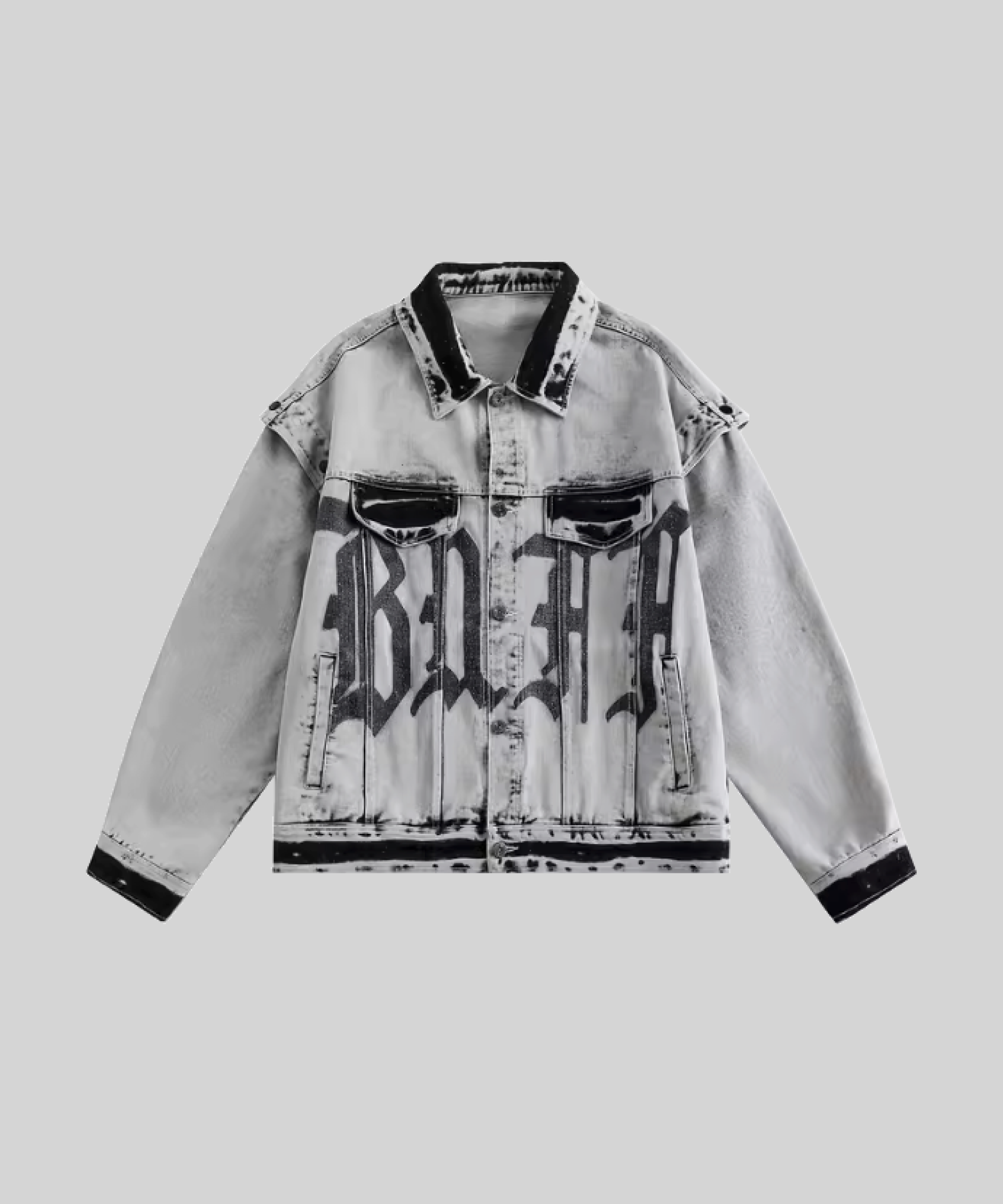 Half Removeable Sleeve Denim Jacket – U:UME