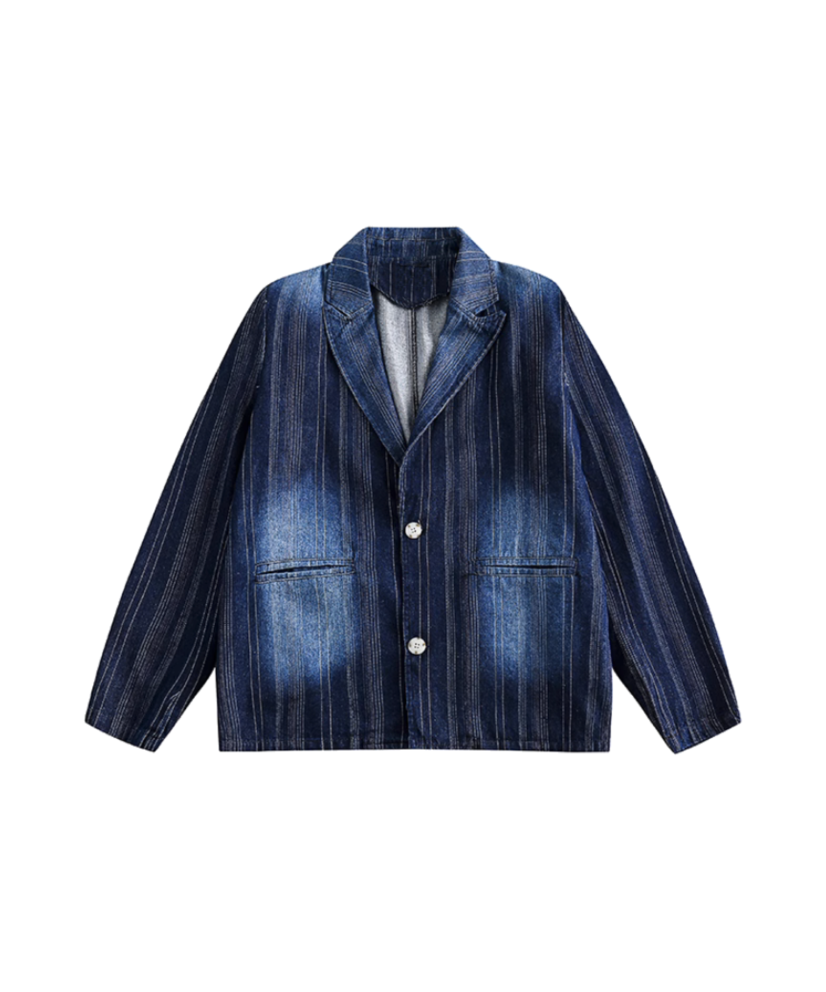 Vintage Washed Denim Texture Jacket – U:UME