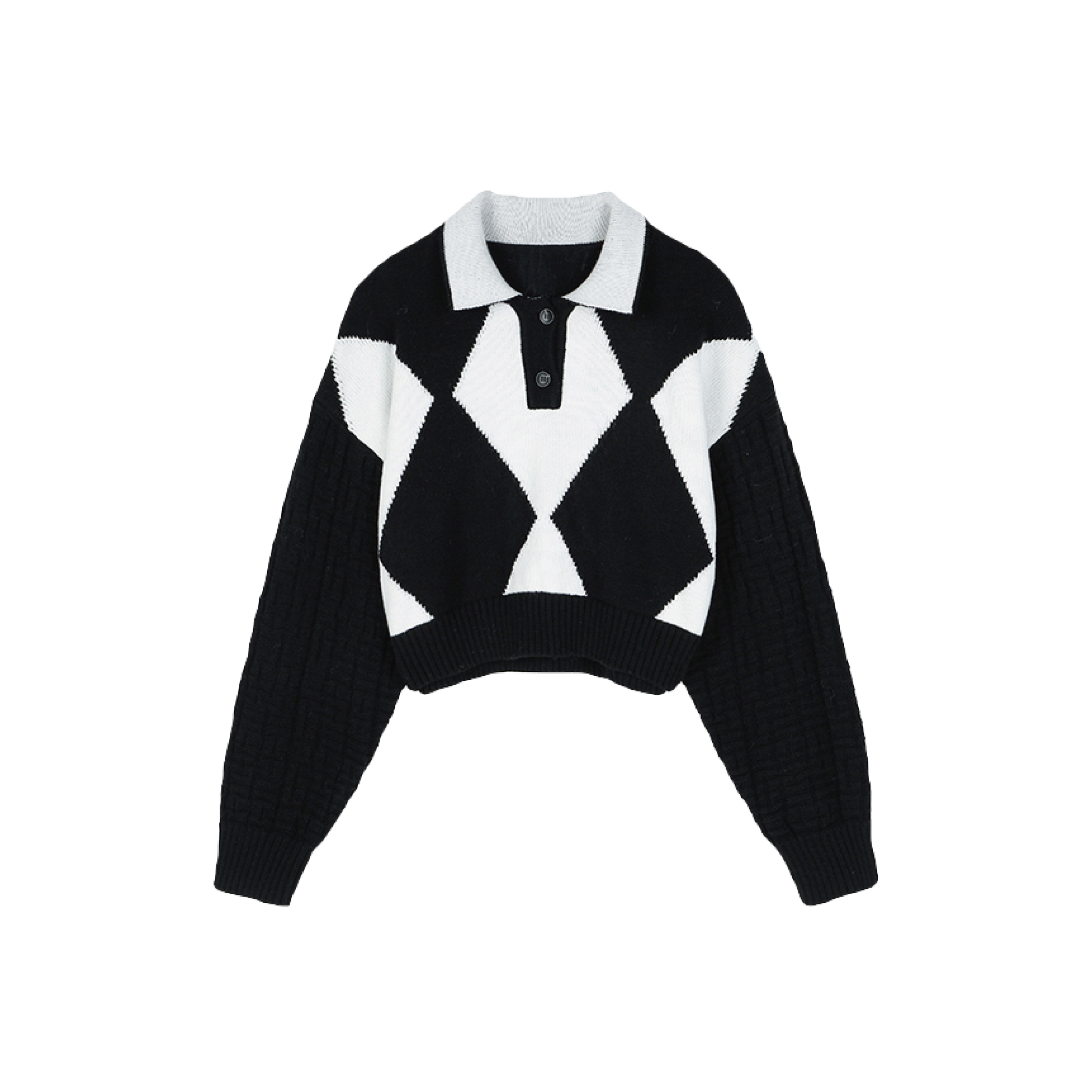 Simple Argyle Check Knit – U:UME