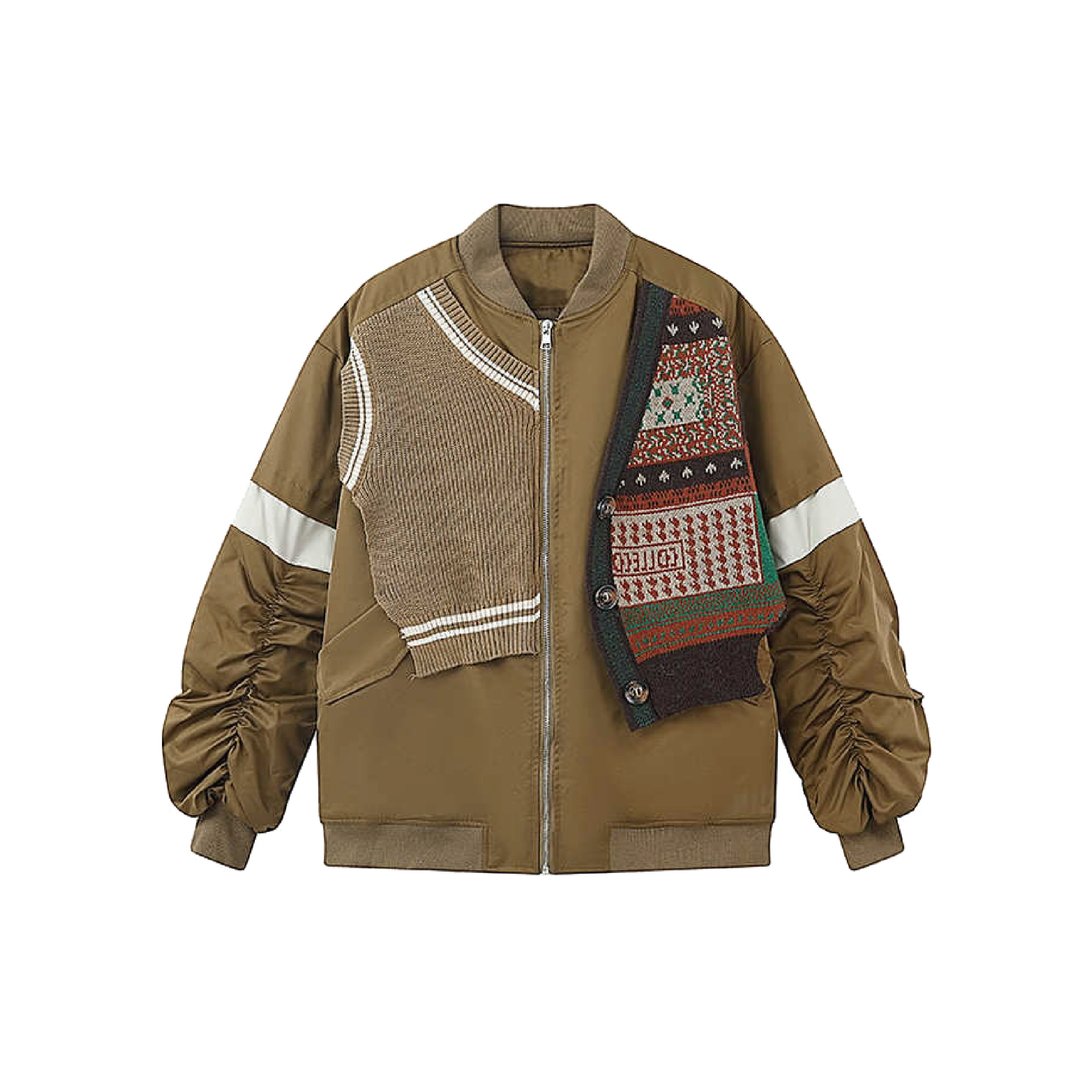 Baseball Patchwork Quilted Down Jacket – U:UME